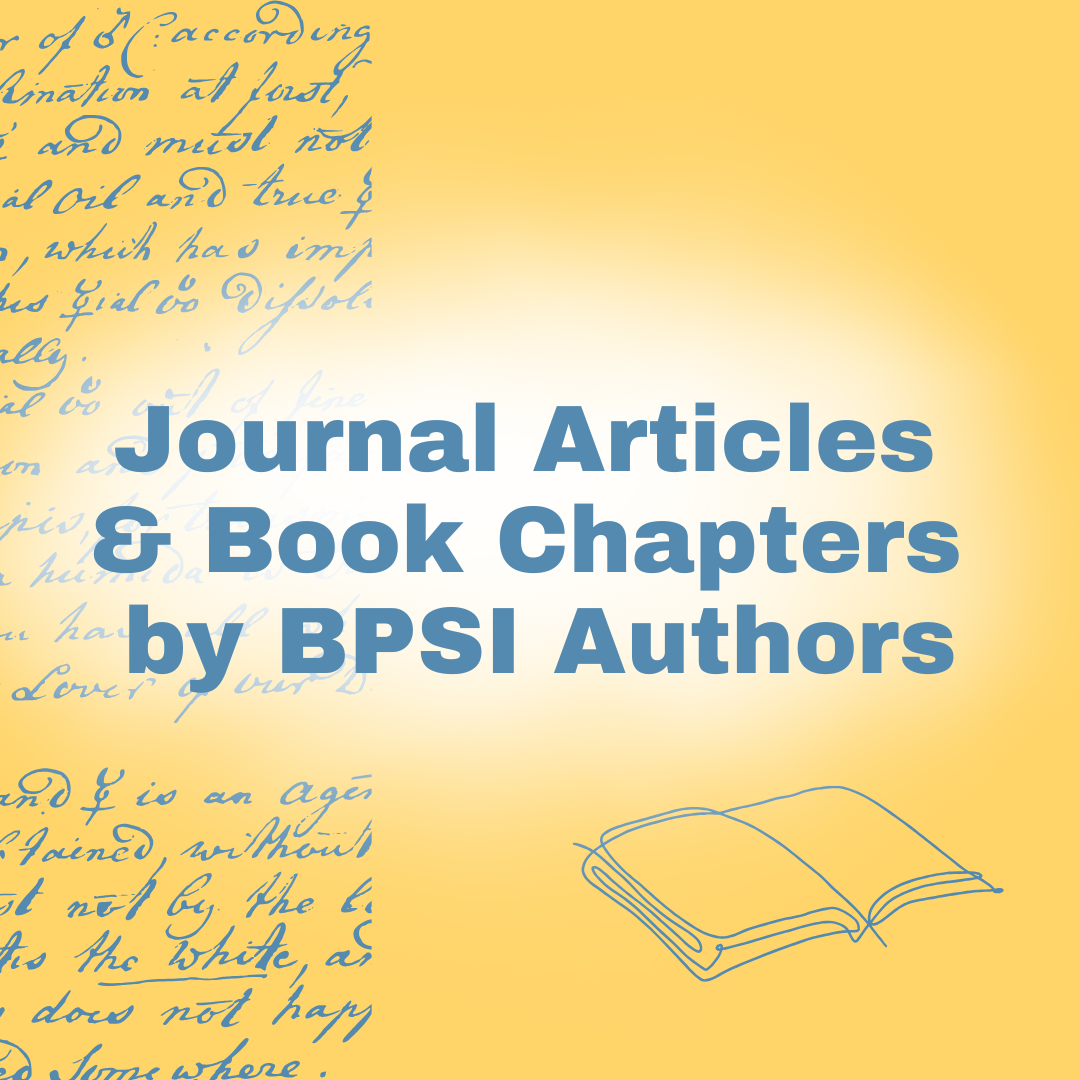 Journal Articles and Book Chapters by BPSI Authors - Boston ...